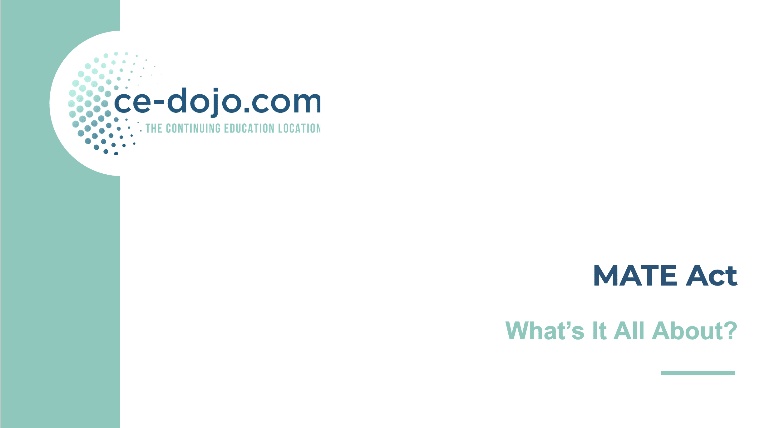 Mate Act Explained – CE Dojo